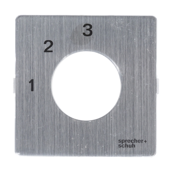 Sprecher and Schuh L2 Cam Switch Ll2A4 Legend Plate 48 x 48mm 1 2 3