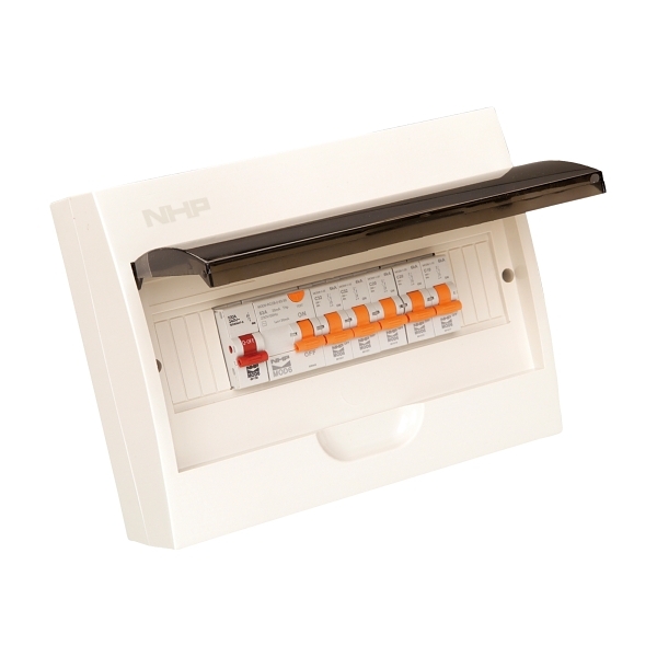 NHP MOD6 CSB Insulated Loadcentre MOD6PK 18W Surf Mount 63A MCB MSW 32A ...