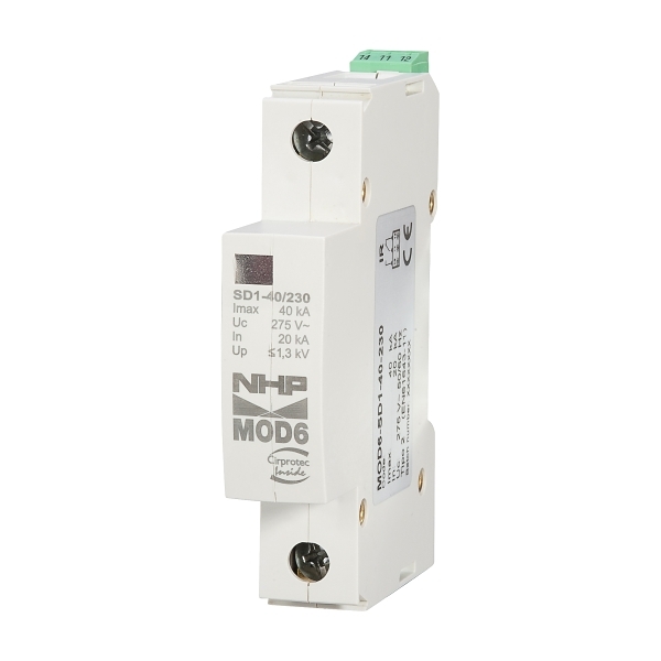 NHP MOD6 Surge Diverter 1Pole 40kA