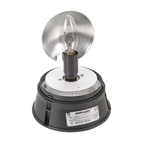 Moflash Beacon Rotating E14 x 60W 230V AC IP65 Wall or Surface Mount ...