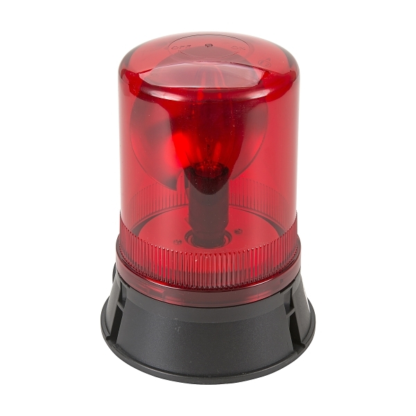 Moflash Beacon Rotating E14 x 60W 230V AC IP65 Wall or Surface Mount Lens Red