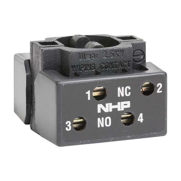 Austrol N100 Contact Block Base Mount 10A 240V 2 NO 2 NC Contacts Silver