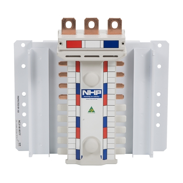 NHP POWERMAX DIN T NC Busbar Chassis 250A 48 Way 3Pole Top Feed