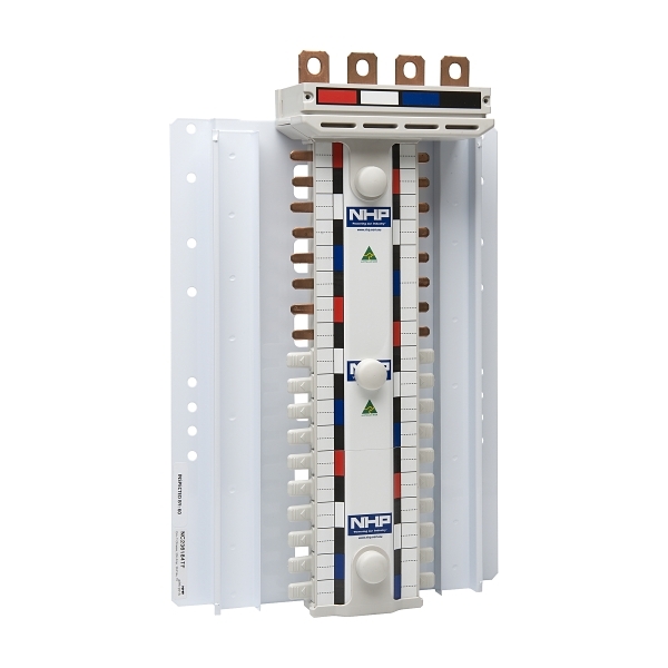 NHP POWERMAX DIN T NC Busbar Chassis 400A 36 Way 4Pole Top Feed RNWNBN
