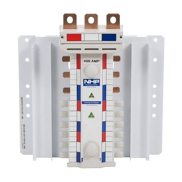 NHP POWERMAX DIN T NCH Busbar Chassis 400A Hybrid 12 Way 27mm 60 Way ...