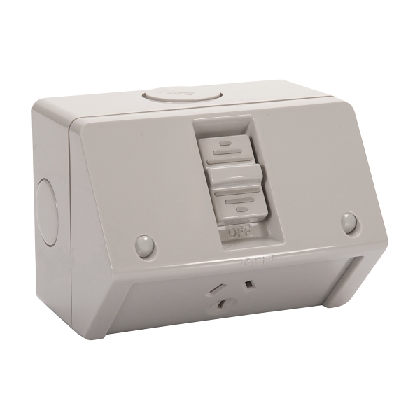 NHP NLINE General Purpose Switch Socket Outlet, IP53, Single, 10A 250V AC