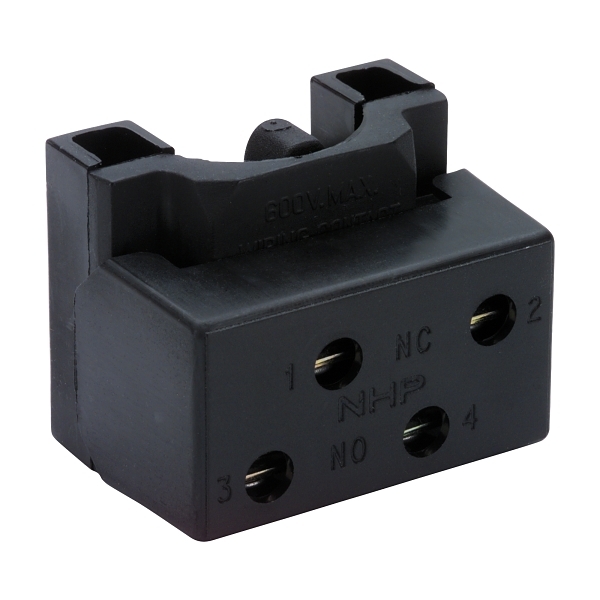 Austrol N100 Contact Block Panel Mount 10A 240V 1 NO 1 NC Contacts