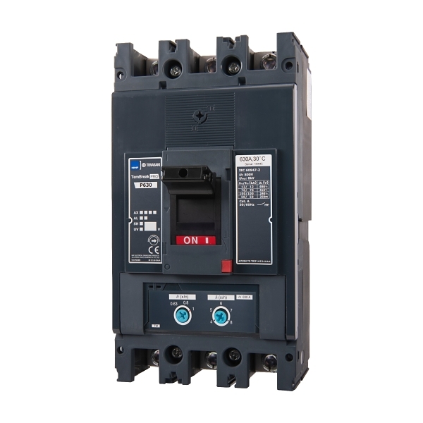 Terasaki TemBreak PRO MCCB 630 Frame 25kA 3P 630A Adj. Thermal Adj ...