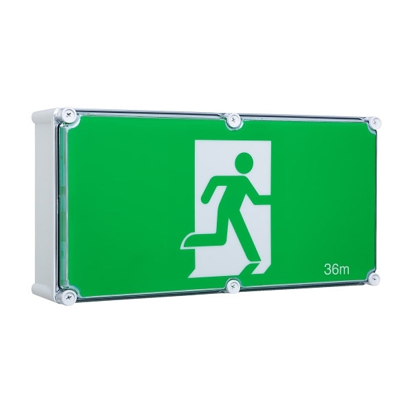 Stanilite Single Point Platinum Exit Lighting LED Jumbo Weather Proof ...