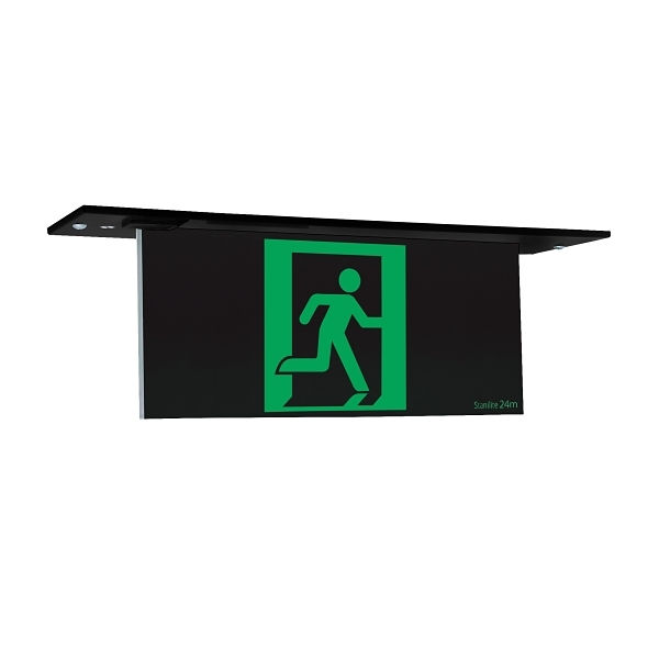 Stanilite Single Point Platinum Exit Lighting LED Edgelit Recessed ...