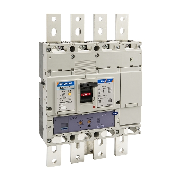 Terasaki TemBreak 2 MCCB 1000 Frame 70kA 4P 1000A X1L Amp Meter XOW-1L-A