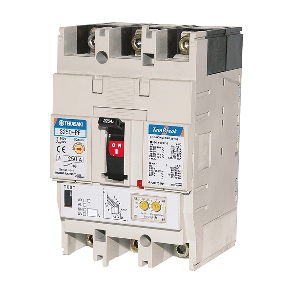 Terasaki TemBreak 2 MCCB 250 Frame 36kA 3P 160A Electronic