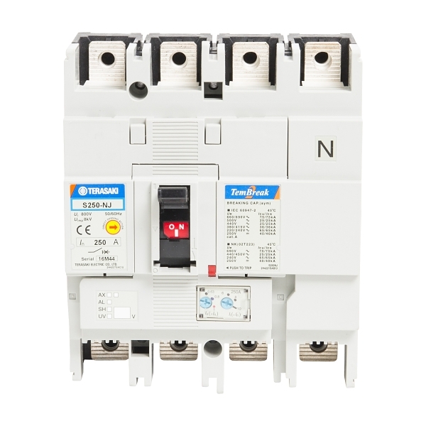 Terasaki TemBreak 2 MCCB 250 Frame 36kA 4P 250A