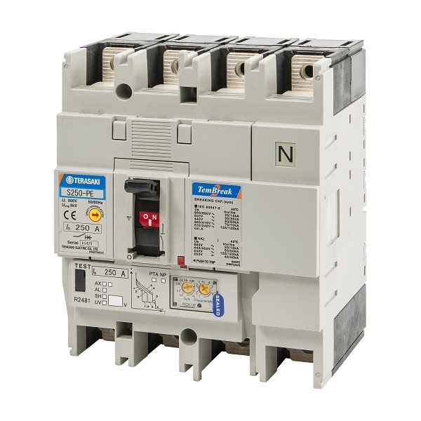 Terasaki TemBreak 2 MCCB 250 Frame 70kA 4P 40A Electronic