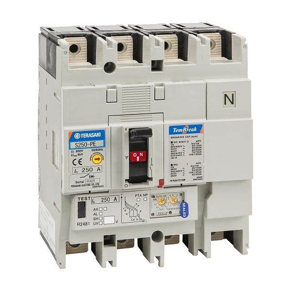 Terasaki TemBreak 2 MCCB 250 Frame 70kA 4P 40A Electronic