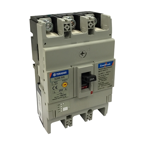 Terasaki TemBreak 2 MCCB 250 Frame 3P 250A Non Auto Switch