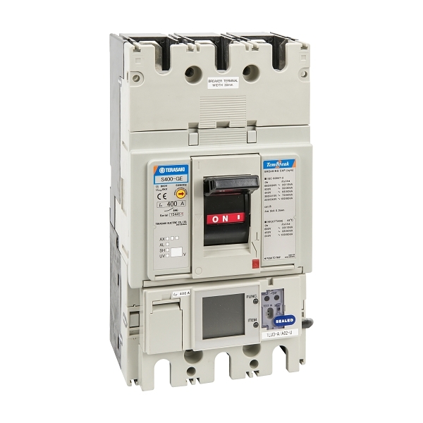 Terasaki TemBreak 2 MCCB 400 Frame 70kA 3P 400A X1L Amp Meter XOW 1L A