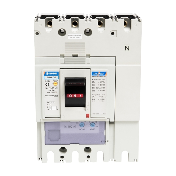 Terasaki TemBreak 2 MCCB 400 Frame 70kA 4P 400A Thermal Magnetic