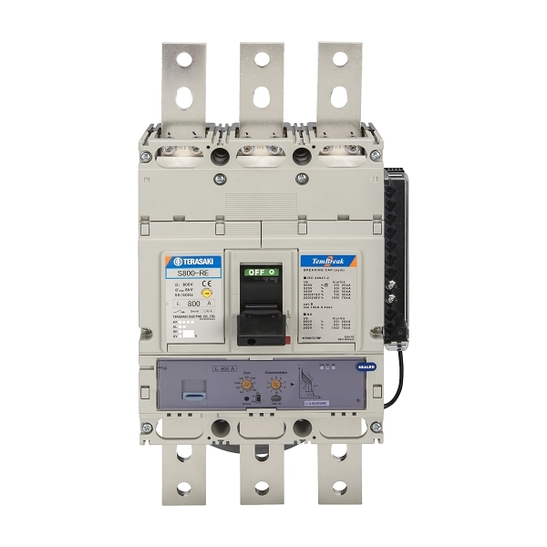 Terasaki TemBreak 2 MCCB 800 Frame 70kA 3P 400A Electronic with Ground ...