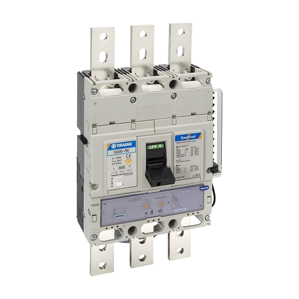 Terasaki TemBreak 2 MCCB 800 Frame 70kA 3P 400A Electronic with Ground ...