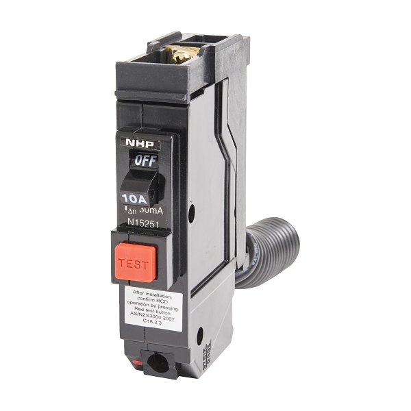 Terasaki SAFE-T Residual Current Devices 10A RCBO 1P 30mA