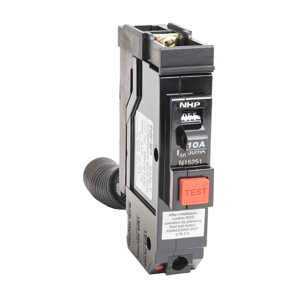 Terasaki SAFE-T Residual Current Devices 10A RCBO 1P 30mA