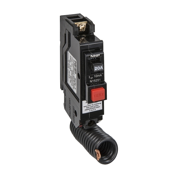 Terasaki SAFE-T Residual Current Devices 16A RCBO 1P 10mA