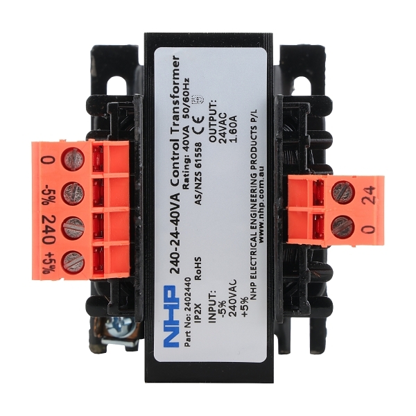 NHP Control Transformer 240V AC to 24V AC 40VA