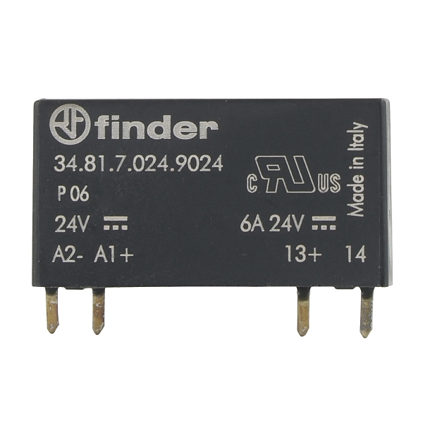 Finder 34 Series Solid State Printed Circuit Board Relay 6A 1 Normally ...