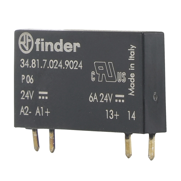 Finder 34 Series Solid State Printed Circuit Board Relay 6A 1 Normally ...