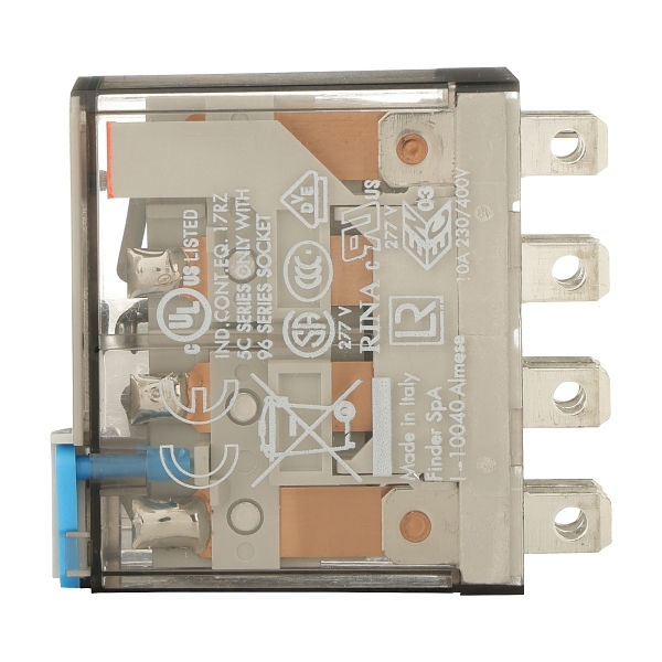 Finder 56 Series Miniature Power Relay 12A 4CO 24V DC Coil with Push ...