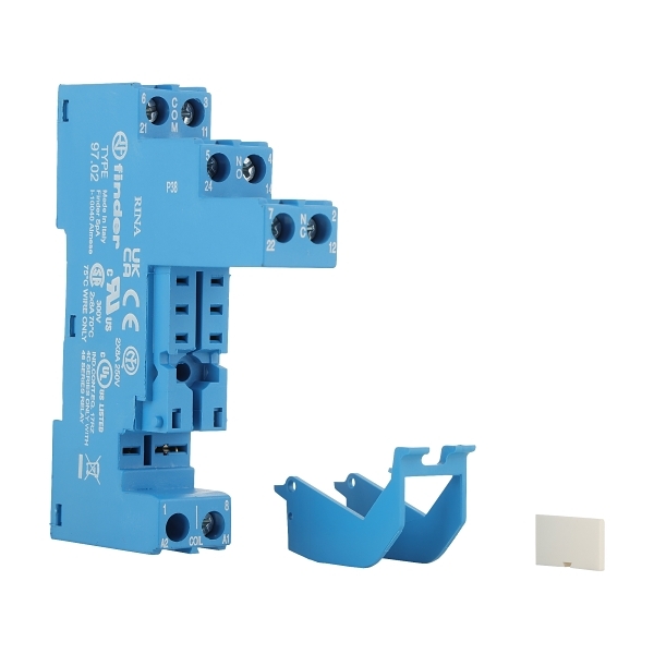 Finder 90 Series Base for 4652 Relay Box Clamp with Plastic Clip