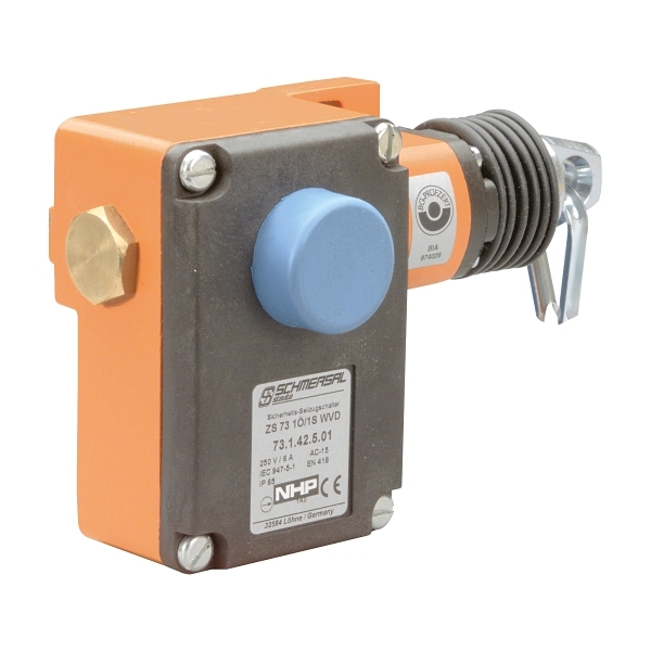 Steute Cable Pull Wire Switch w/Coller IP65 130m 1NO 1NC Pushbutton ...