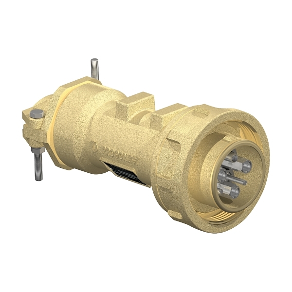 PROCONECT 3PV4 Plug - Straight, 3P+N+E+2p, 200A, suits 50mm2 cable, w/ Crimp Terminals