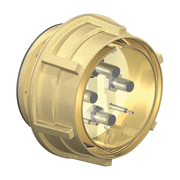 PROCONECT 3PV6 Appliance Inlet, 3P+E+2p, 500A, suits 185mm2 cable, w ...