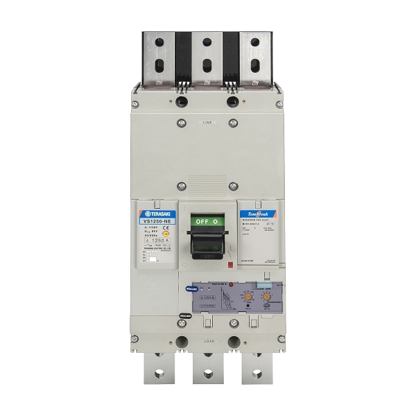 Terasaki TemBreak 2 MCCB 1250 Frame 1000V AC 30kA 3P 1250A Electronic with GF