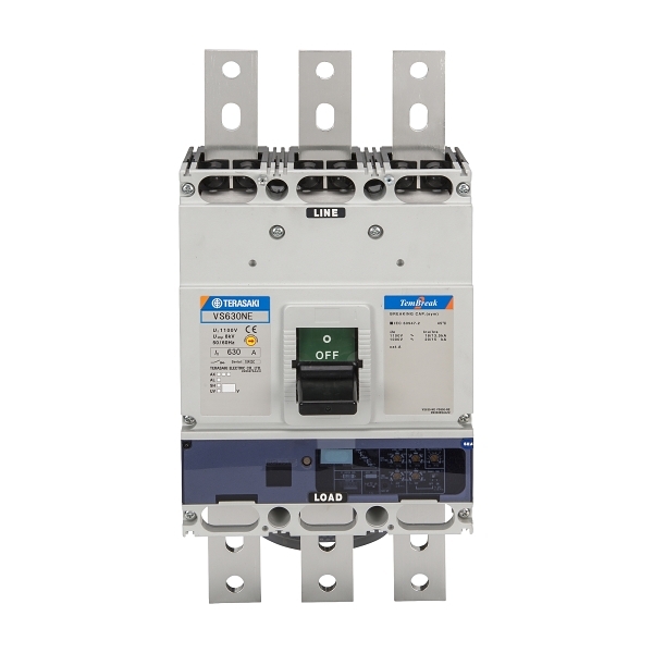 Terasaki TemBreak 1 MCCB 1000V AC 20kA 3Pole 630A Electronic with ...