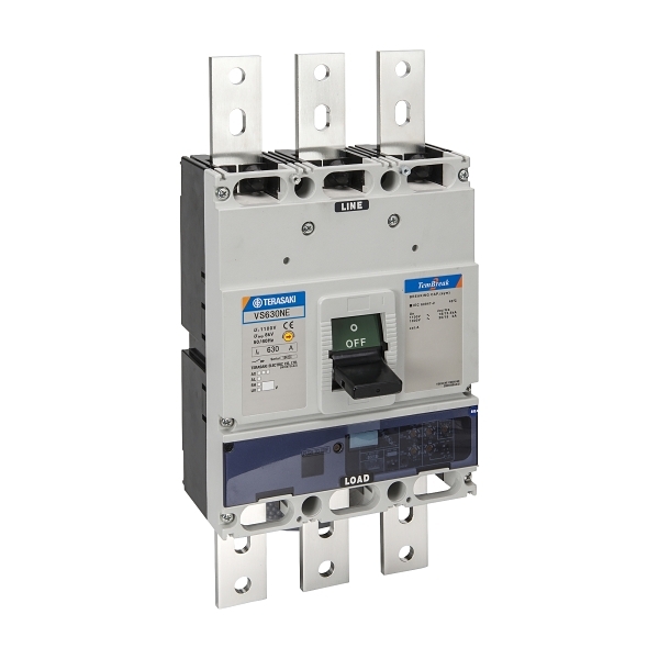 Terasaki TemBreak 1 MCCB 1000V AC 20kA 3Pole 630A Electronic with ...