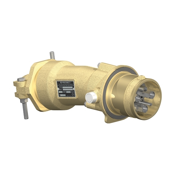 PROCONECT 3PX4 Plug - Straight, 3P+E+2p, 250A, suits 50-70mm2 cable, w/ Screw Terminals