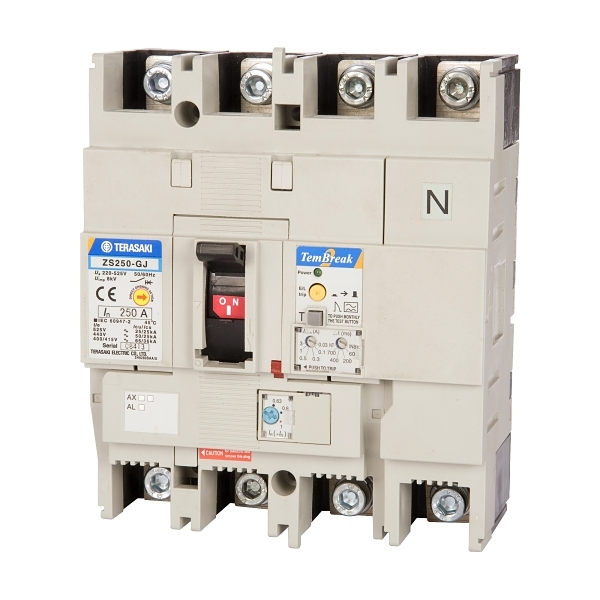 Terasaki TemBreak 2 ELCB 250 Frame 65kA 30mA 3A 4P 160A
