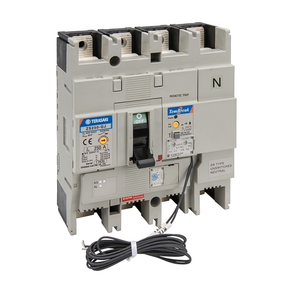 Terasaki TemBreak 2 ELCB 250 Frame Solid Neutral 65kA 30mA 3A 4P 250A