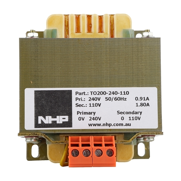 NHP Control Transformer 240V AC to 110V AC 200VA