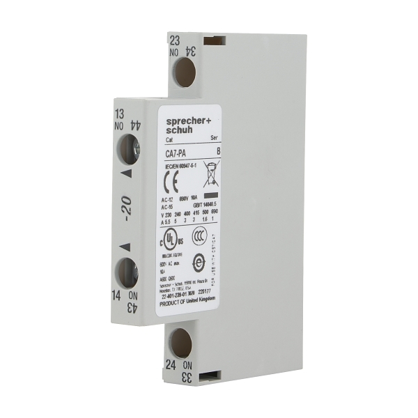 S&S CA7 Auxiliary Contact with 2NO Contacts Side Mount