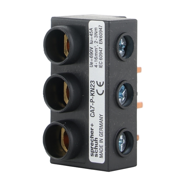 S&S CA7 Terminal Kit for CA7 9 to 23A 3Pole Line Side 25mm2 Cable