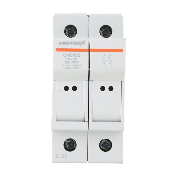 Mersen CM Cylindrical Fuse Holder 10 X 38mm 690V AC 32A 2Pole