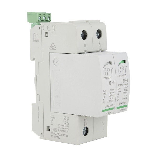 Cirprotec PSM Surge Protection Device Type 2 1 Phase L-N & N-PE Imax ...