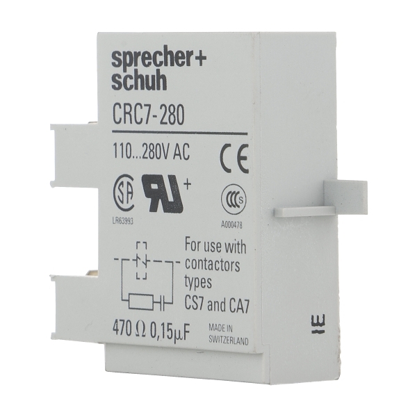 S&S CA7 Coil Suppressor RC Module 110 to 280VAC