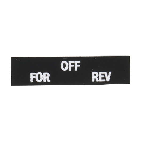 Sprecher and Schuh D7 Legend Plate 30 x 40mm Snap-In White Text FORWARD ...