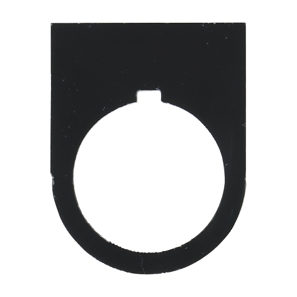 Sprecher and Schuh D7 Legend Plate 30 x 40 mm BLANK Black Plastic