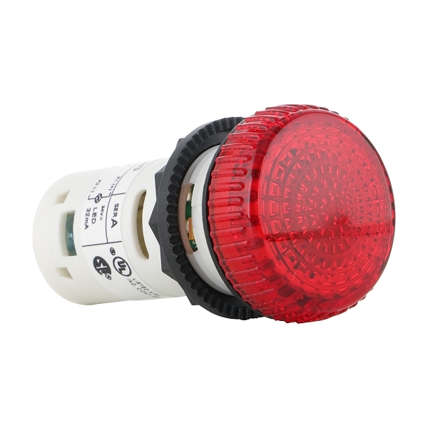 Sprecher and Schuh D7 Pilot Light Monolithic 22.5 mm Red Integrated LED ...